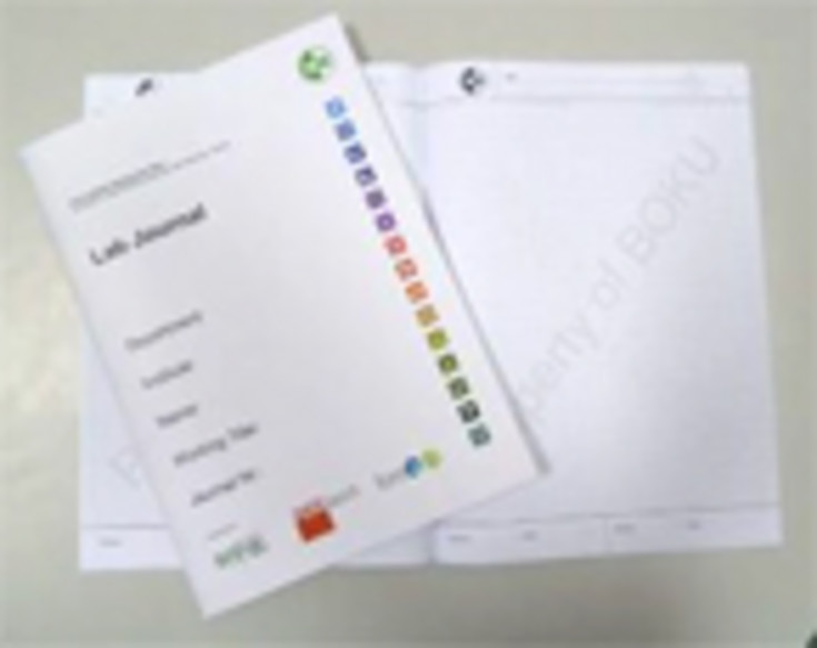 Laborjournal mit BOKU-Design