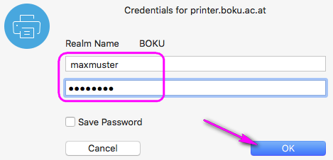 Installationsanleitung iPrint macOS::BOKU-IT::BOKU